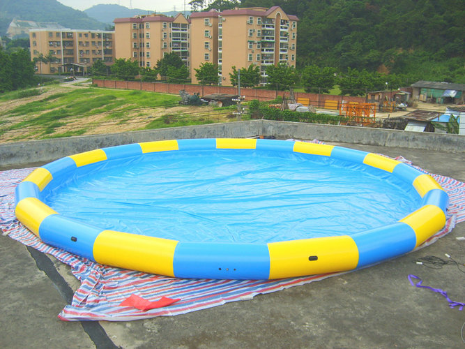Red PVC Round Inflatable Swimming Pool / Portable Water Pools for ...