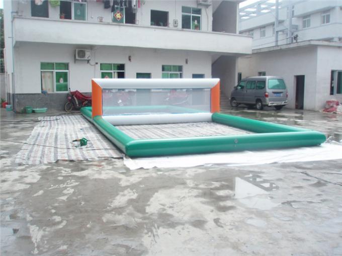 0.9mm PVC Inflatable Beach Volleyball Court For Inflatable Water Parks