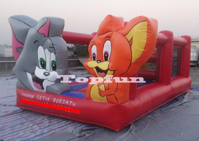 20ft Amusement Parks Inflatable Jumping Castle Tom and Jerry Double Room