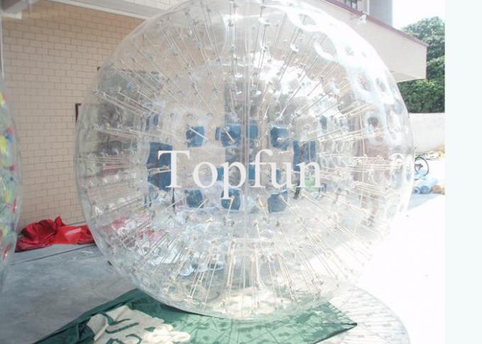 Human Rolling Inflatable Zorb Ball Transparent Zorbing Succer Ball For Fun