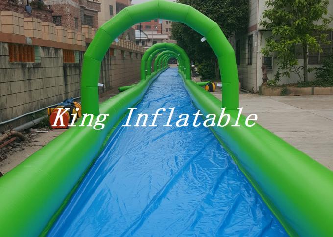 Single Lane Inflatable Street Water Slide PVC Tarpaulin Slip N Slide ...