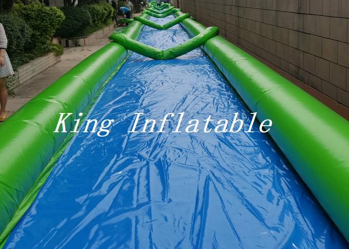 Single Lane Inflatable Street Water Slide PVC Tarpaulin Slip N Slide ...