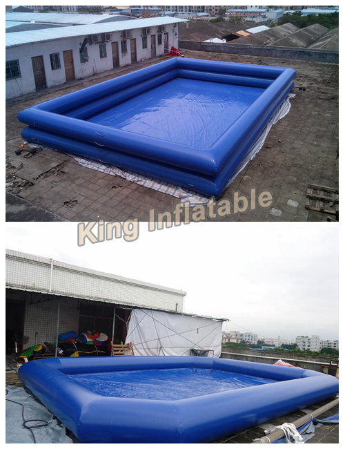 Yellow Inflatable Swimming Pool In Polygonal / Rectangle Shape For ...