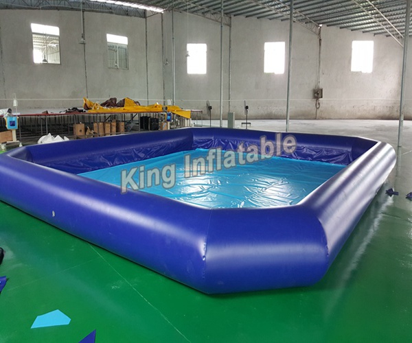 Outdoor Giant Blue PVC Square Inflatable Swimming Pool Size 10m X 8m ...