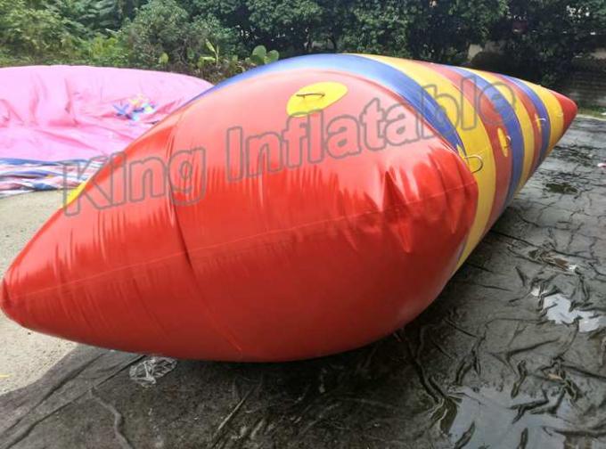 SGS Blue PVC Blow Up Water Park Jumping Flip Water Toy, Inflatable ...