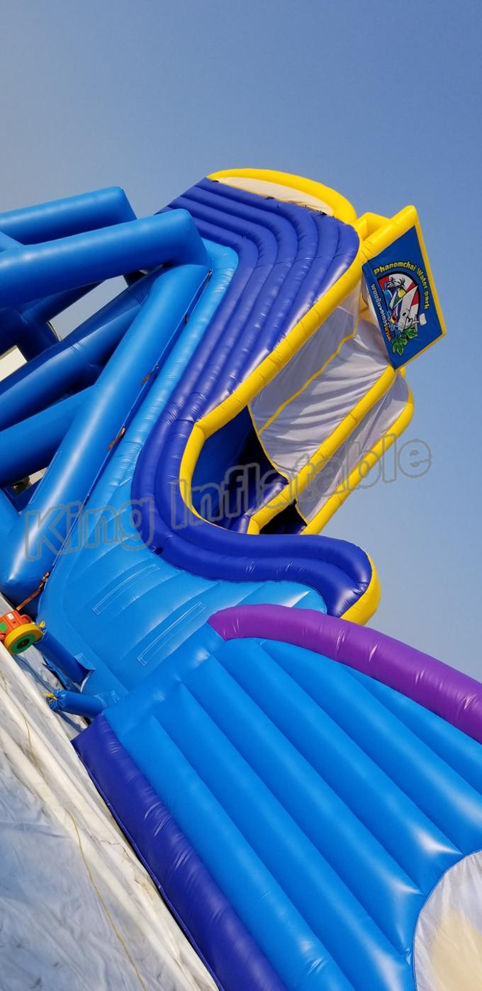 Crazing Fun Inflatable Fly Water Slide For Adults Blue And Yellow Color
