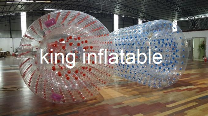 Clear Giant Climbing Inflatable Water Toy , Water Rotary Wheel