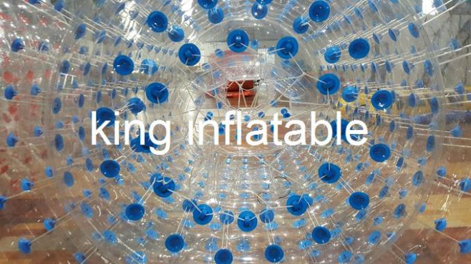 Clear Giant Climbing Inflatable Water Toy , Water Rotary Wheel