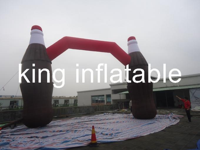 Coca Cola Bottle Shape Inflatable Arches For Advertising / Inflatable ...