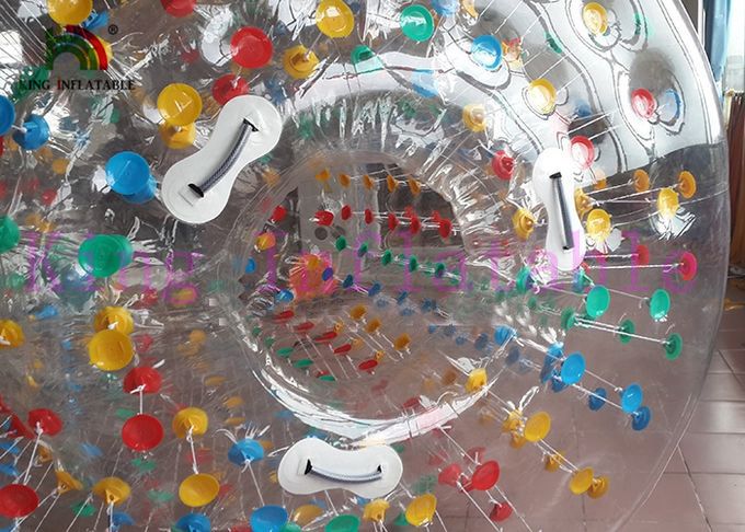 Colorful PVC Transparent Blow Up Toy Inflatable Water Rolling Balls