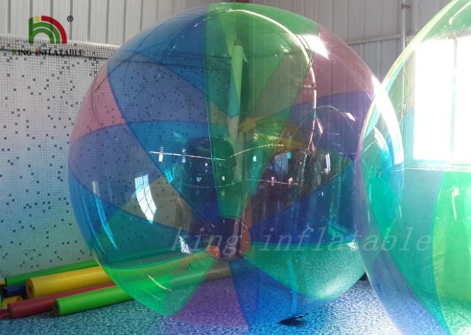1.0 mm PVC Stripe colorful Blow Up Water Walking Ball For Amusement Park