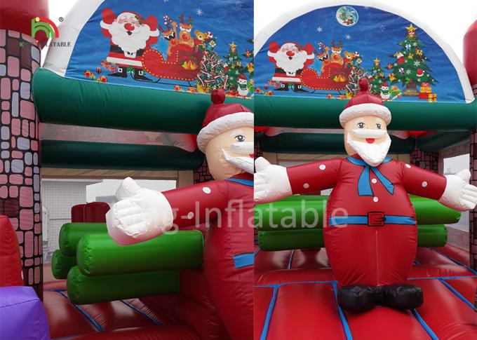 Merry Christmas Inflatable Santa Claus Bouncy Castle For Xmas ...
