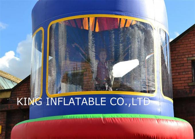 Commercial Rocket Parachute 0.55mm Inflatable Jumping Castle