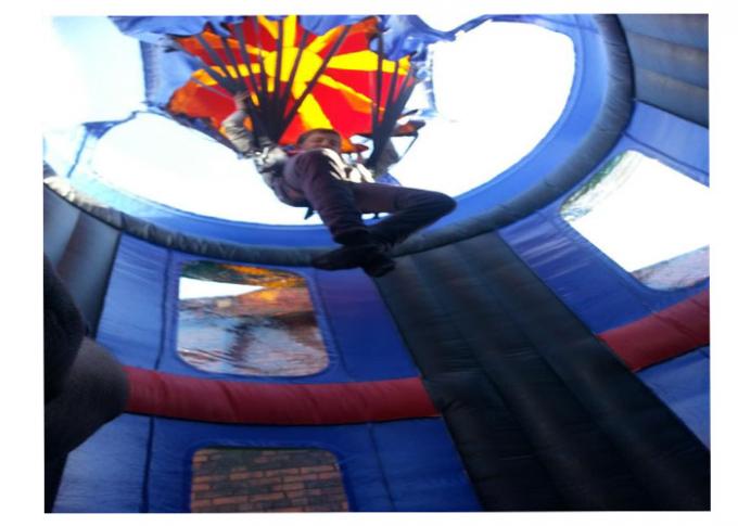 Commercial Rocket Parachute 0.55mm Inflatable Jumping Castle