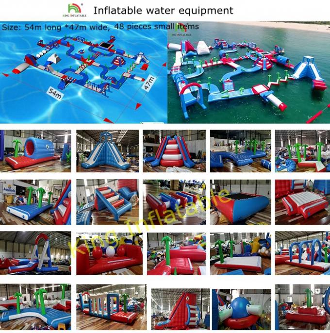 Adult Floating Play Aqua Fun Inflatable Water Parks Blow Up Water ...