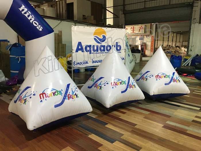 Triangle Airtight Inflatable Floating Buoys Water PVC Toys With CE ...