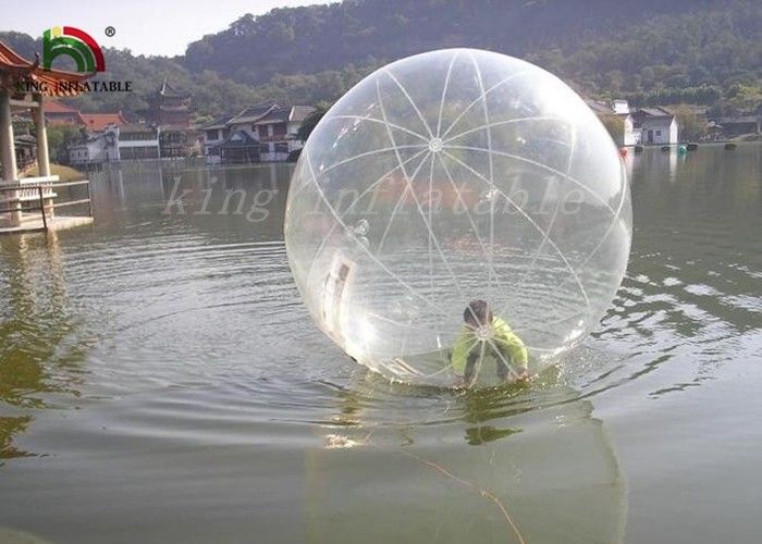 Clear Transparent PVC 2m Dia Inflatable Aqua Ball / Water Ball With YKK ...