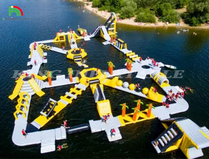 Customized Floating Aqua Park Water Amusement Park Inflatable Water ...