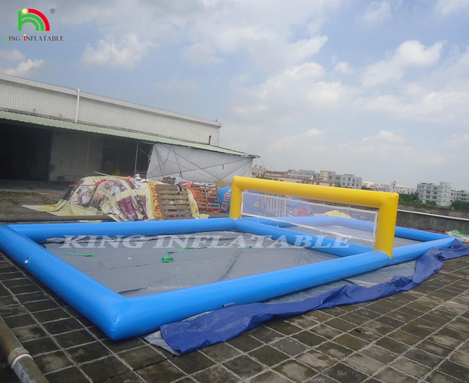 Adults Kids Inflatable Volleyball Filed Inflatable Sport Games ...