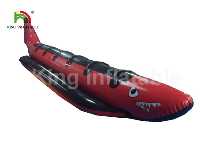 Red Shark Inflatable Fly Fishing Boats , Airtight System 6 Man PVC Blow ...