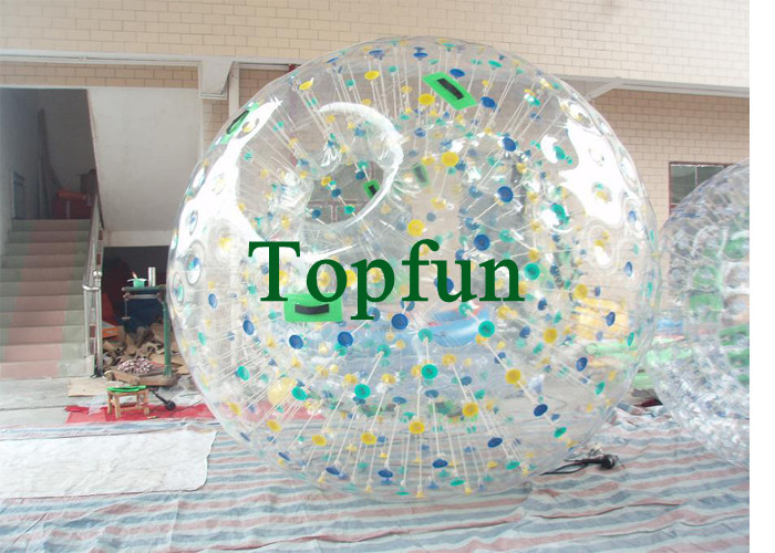 Zorb Ball With Green Glow for Inflatable Zorb Ramp / Inflatable ...