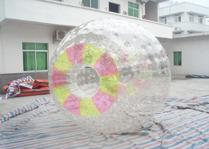 Rolling Inside Funny Inflatable Zorb Ball , Colorful Entrances Kids ...