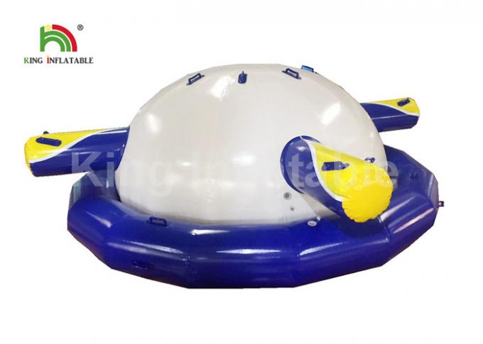 0.9mm PVC Tarpaulin Inflatable UFO Climbing Water Boat Toy Heat Sealed ...